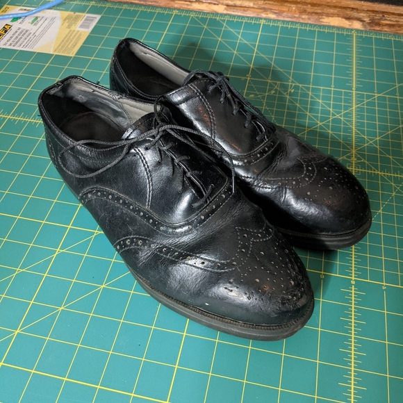 Red Wing Shoes | Shoes | Red Wing Black Leather Brogues Shoes Vintage ...